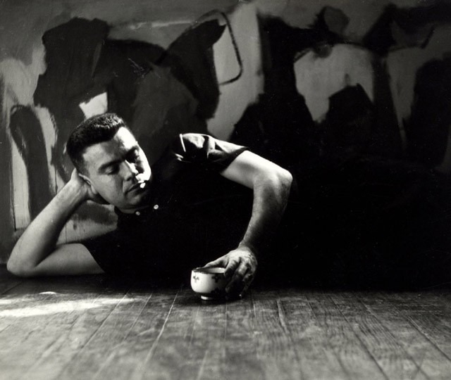 Kenneth Snelson | Signed KENNETH SNELSON Oil Painting from owner's NYC ...