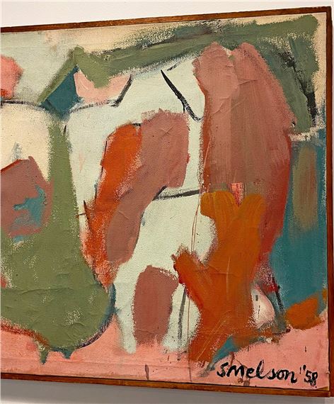 Kenneth Snelson | Signed KENNETH SNELSON Oil Painting from owner's NYC ...