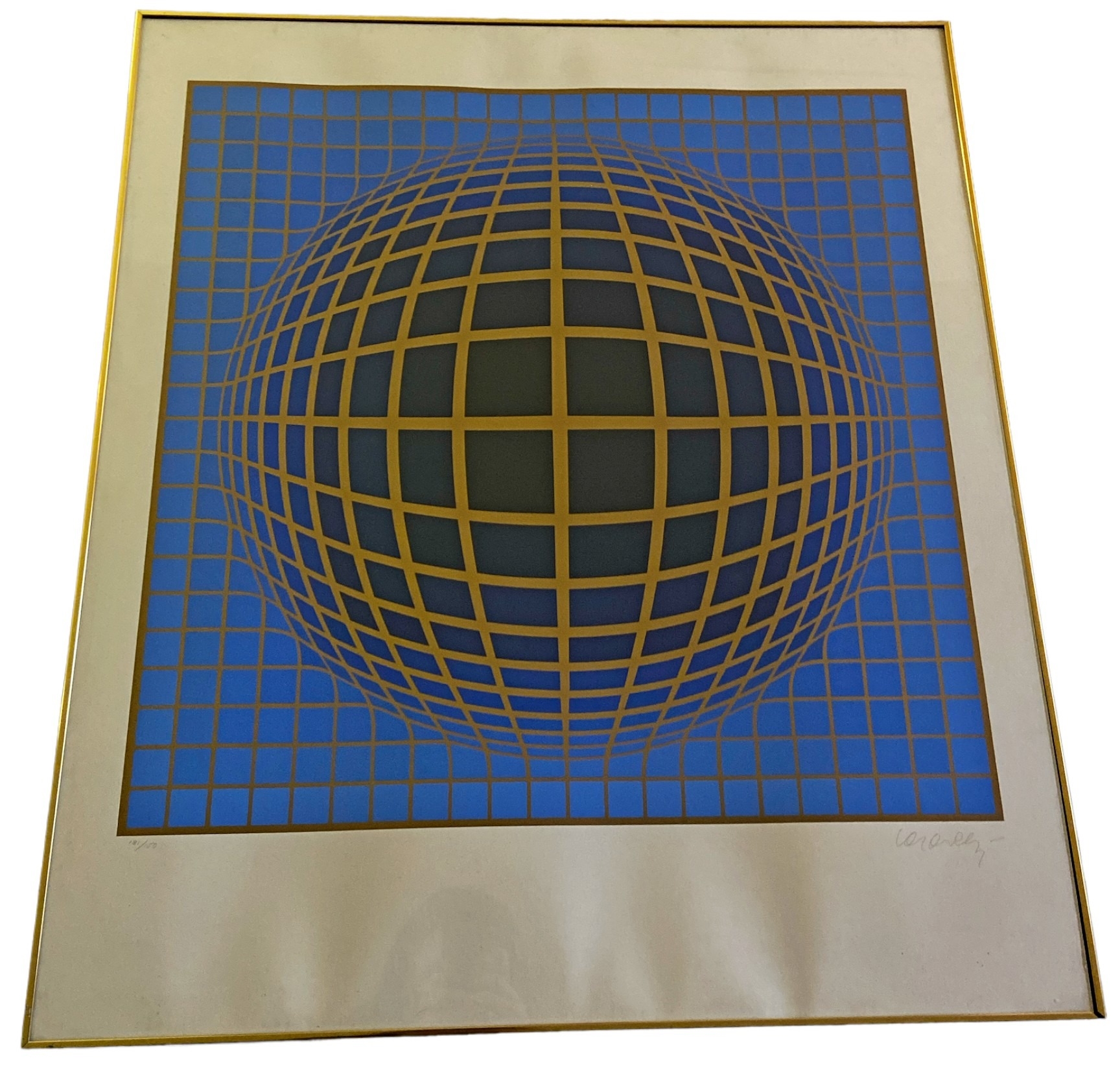 Victor Vasarely | VASARELY Kinetic Composition, Blue Sphere | MutualArt