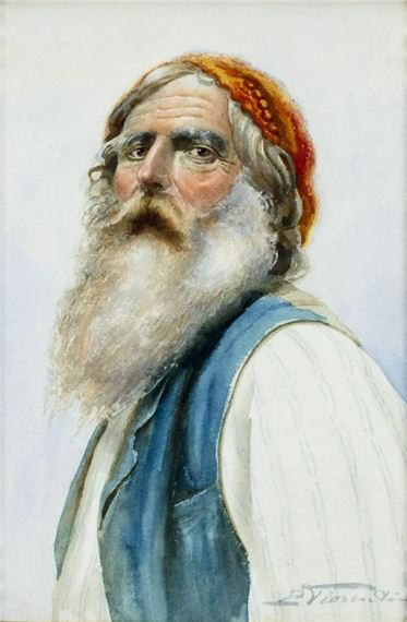 Antonio Enrico Fiorentino | Portrait of Italian Man | MutualArt