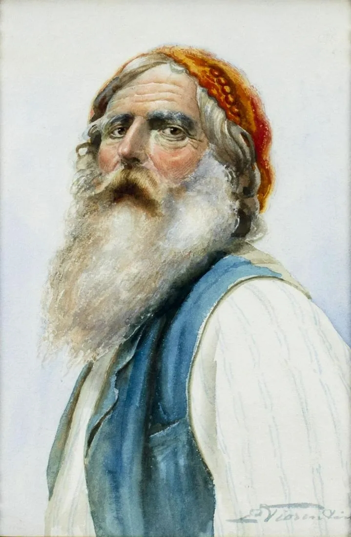 Antonio Enrico Fiorentino | Portrait of Italian Man | MutualArt