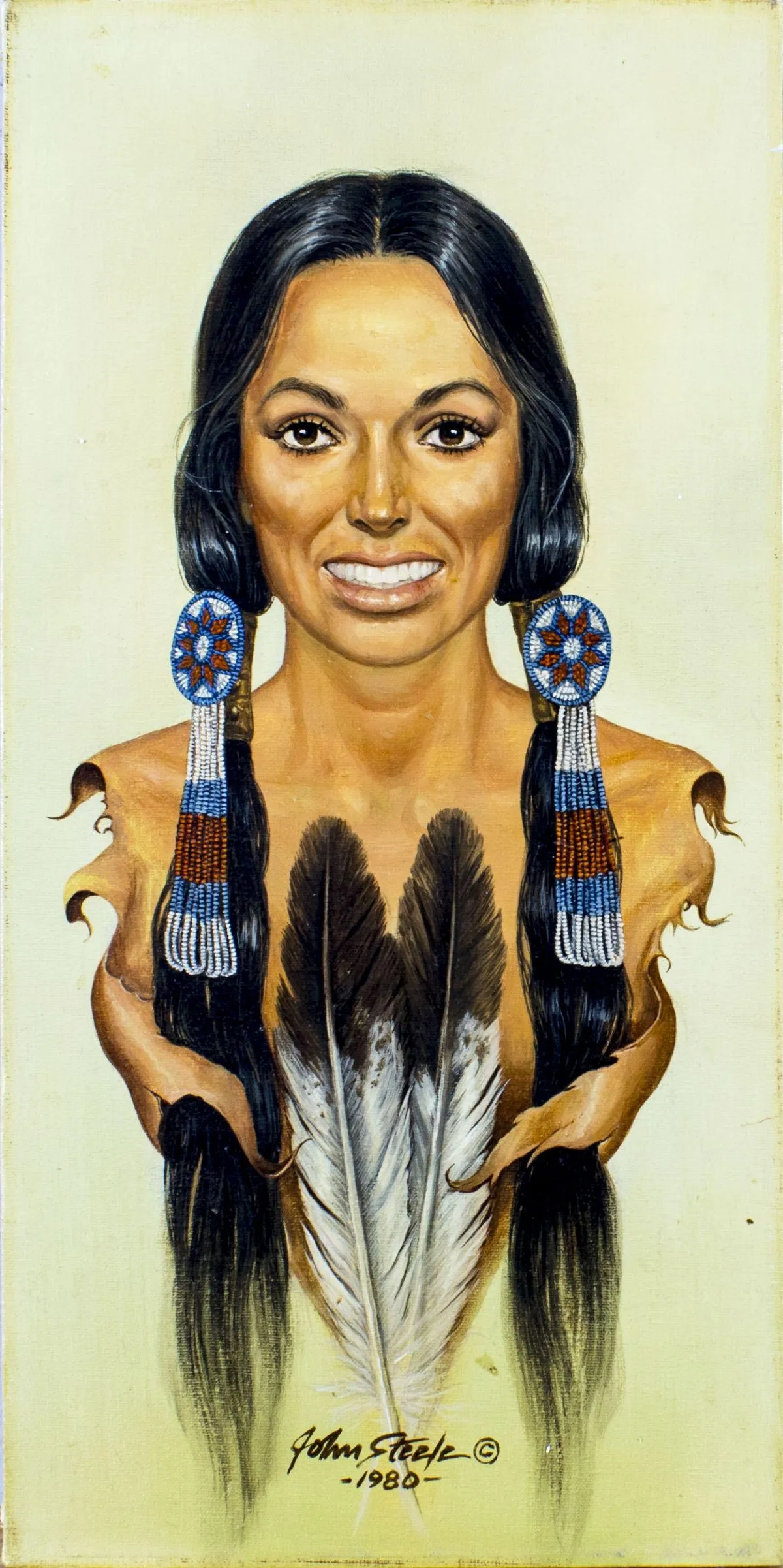 John Steele | Portrait of Indian Woman - Kodo (Apache) (1980) | MutualArt