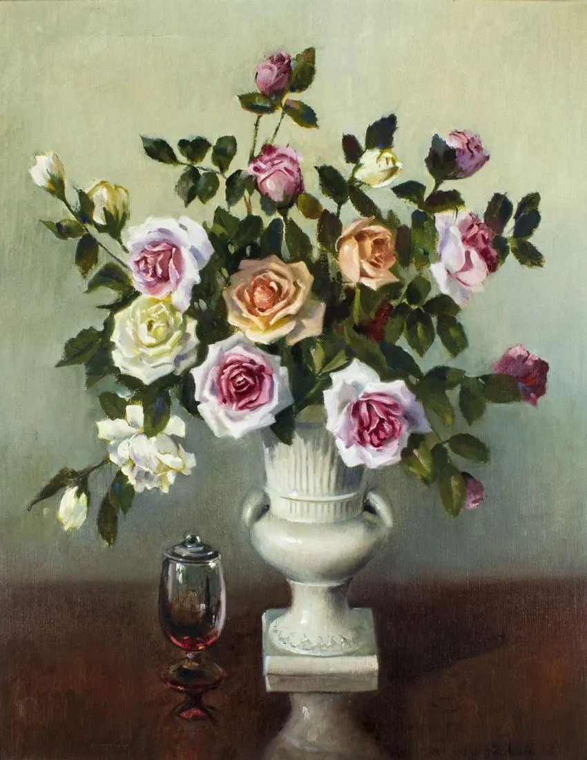 Eric Stry | Still Life with Vase of Flowers | MutualArt