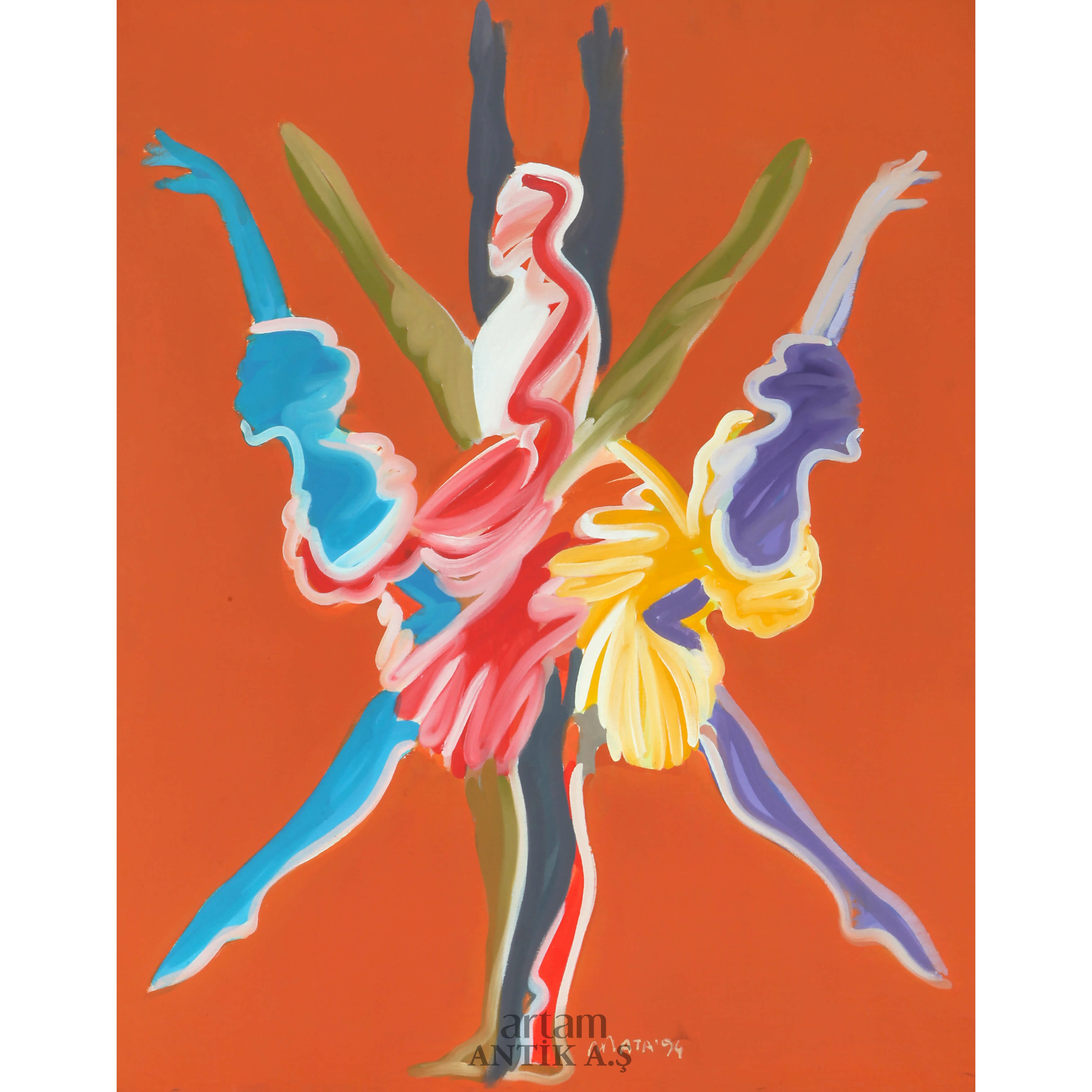 Mustafa Ata | Figüratif Kompozisyon (1994) | MutualArt