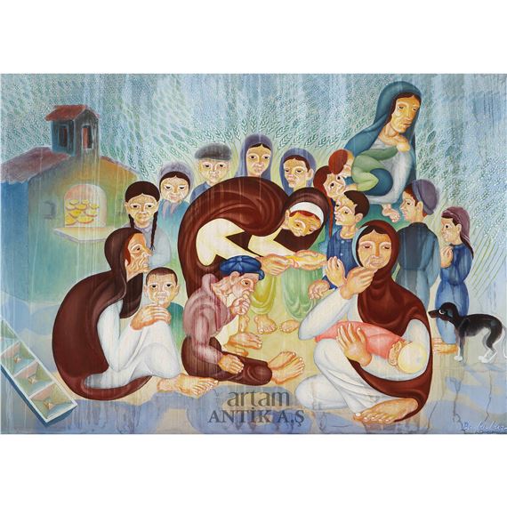 İbrahim Balaban | Figüratif Kompozisyon (1988) | MutualArt