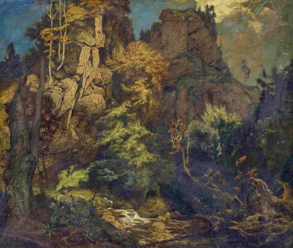 Gustav Traub | Gustav: Waldschlucht | MutualArt