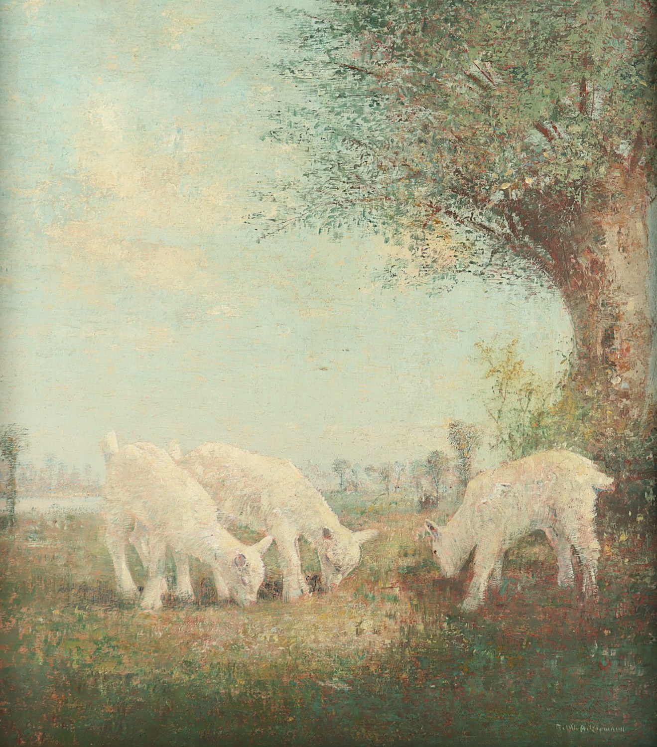 Rudolf Werner Ackermann | Drei Lämmer | MutualArt