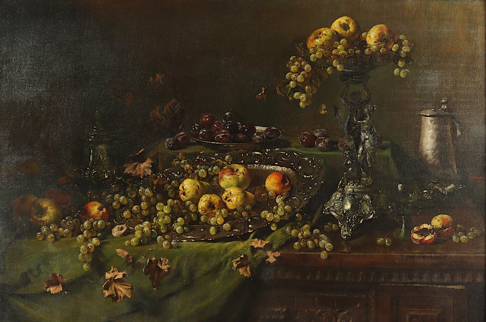 Conrad Herrmann | Großes Prunkstilleben mit Früchten | MutualArt