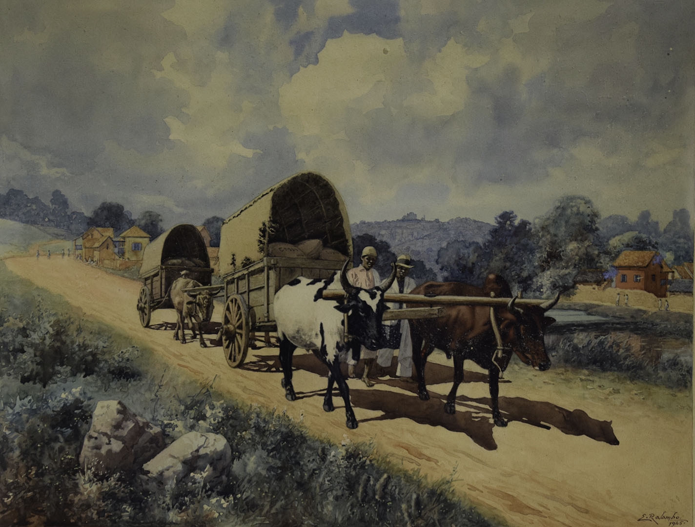 Émile Ralambo | Chariots drawn by oxen | MutualArt
