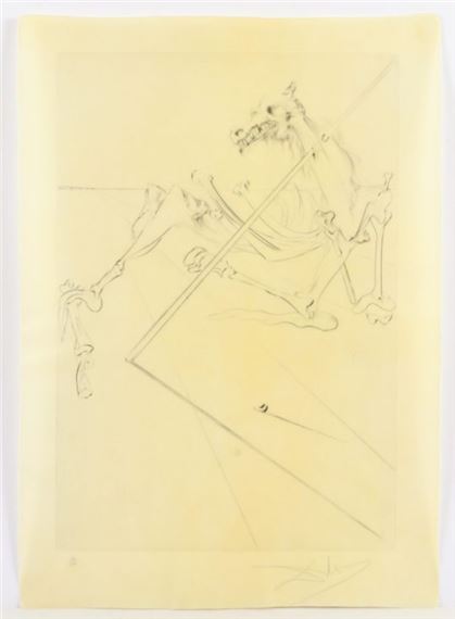 Salvador Dalí | Roi, je t'attends à Babylone (1973) | MutualArt