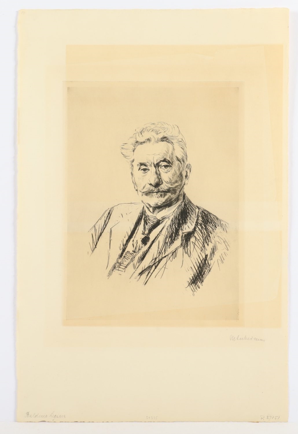 Max Liebermann | Portrait Karl Legien (1919) | MutualArt