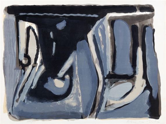 Bram Van Velde | Composition LITHOGRAPHY on PAPER Signed lower right ...