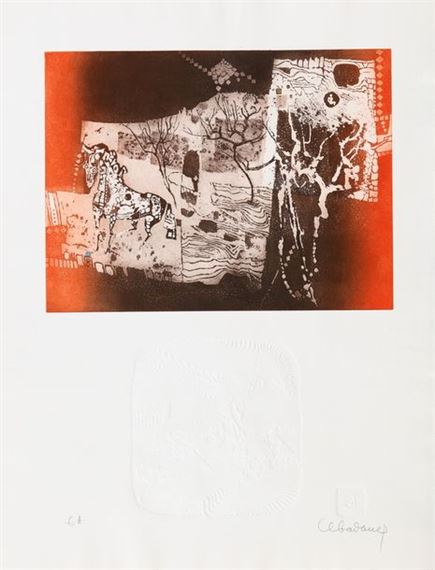 Lebadang | Great Horse ESTAMPE and RELIEF Signed lower right Artist's ...