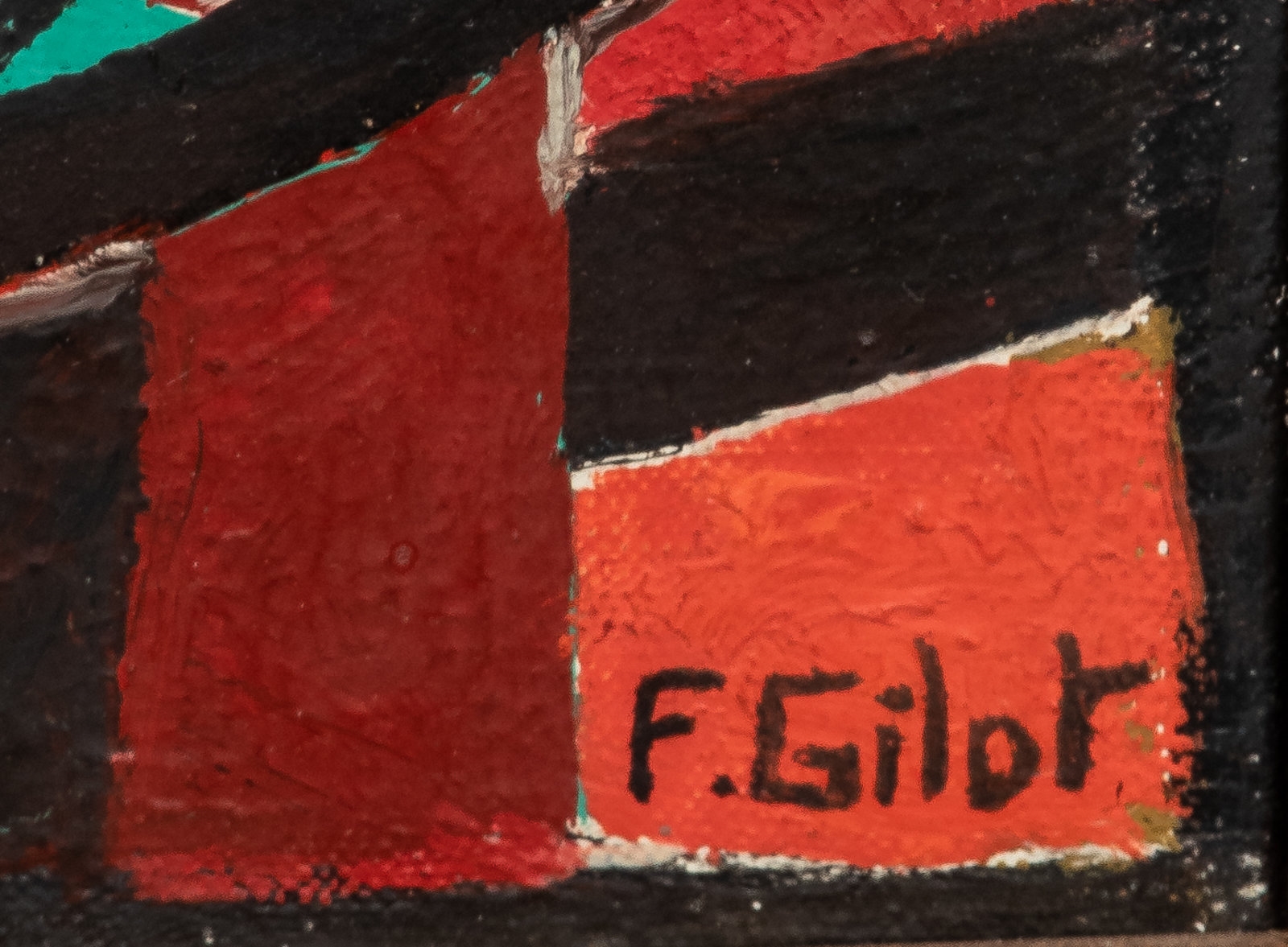 Françoise Gilot | Composition in Red | MutualArt