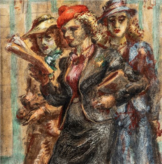 Reginald Marsh | Three Women (1938) | MutualArt