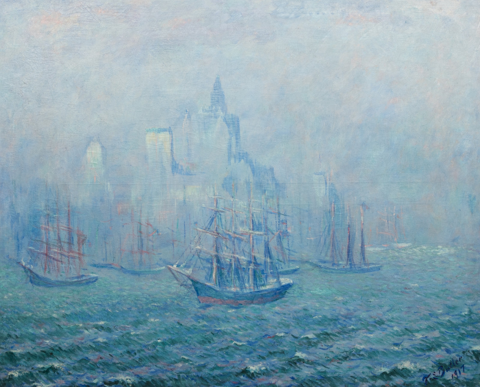 Theodore Earl Butler | Sailboats (1917) | MutualArt