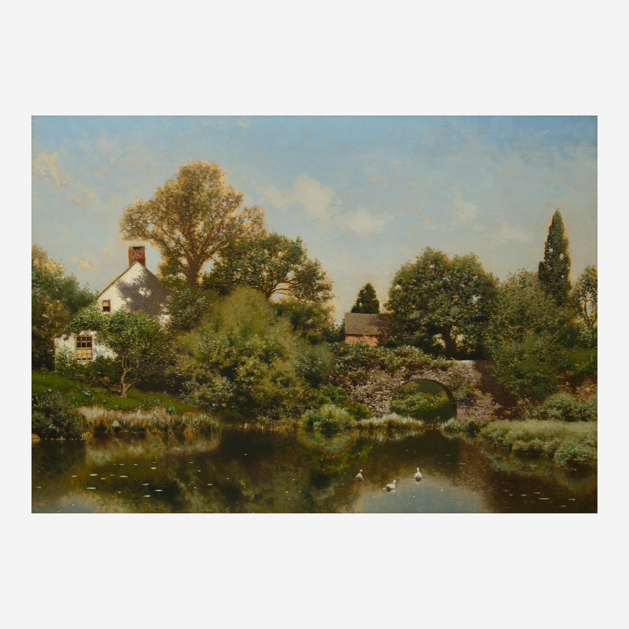 Henry Pember Smith | House with Pond | MutualArt
