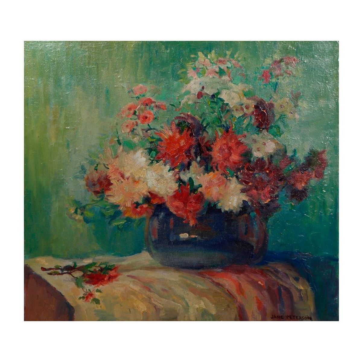 Jane Peterson | Title/Description: Floral Still Life | MutualArt