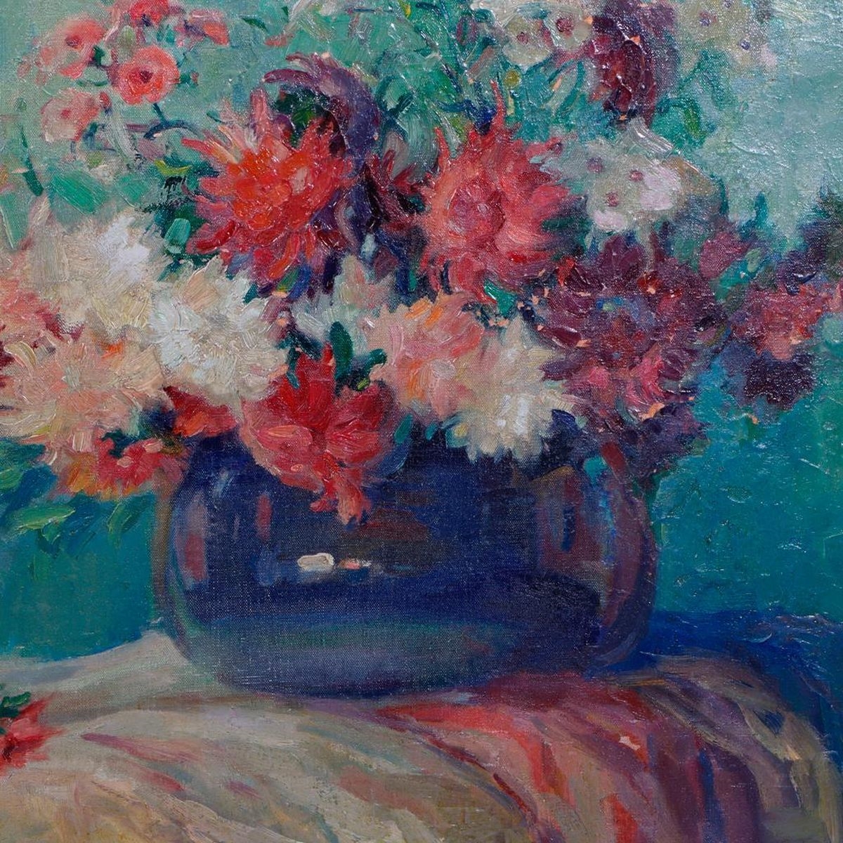 Jane Peterson | Title/Description: Floral Still Life | MutualArt