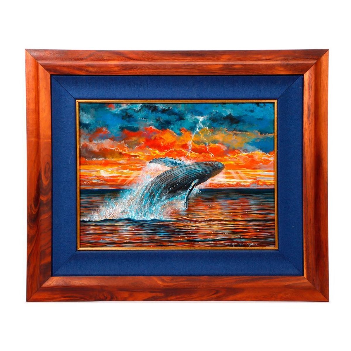 Robert Lyn Nelson | Title/Description: Breeching Whale Under Stormy Sky ...