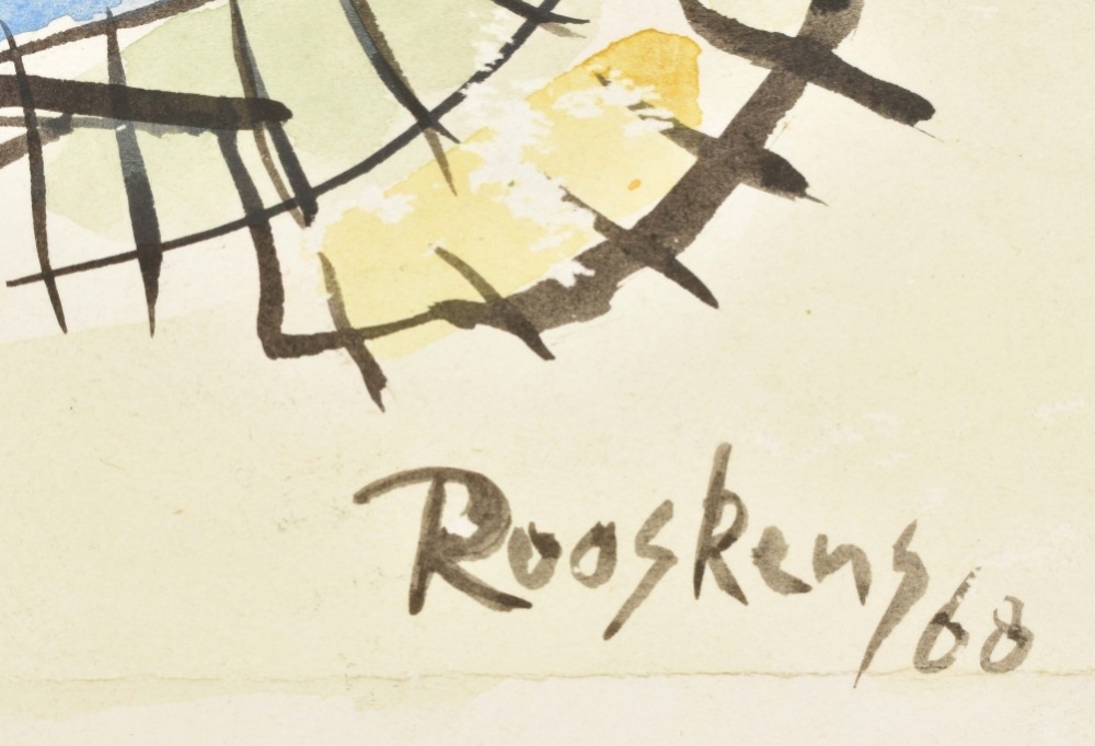 Anton Rooskens | Composition with fantastic animals (1968) | MutualArt