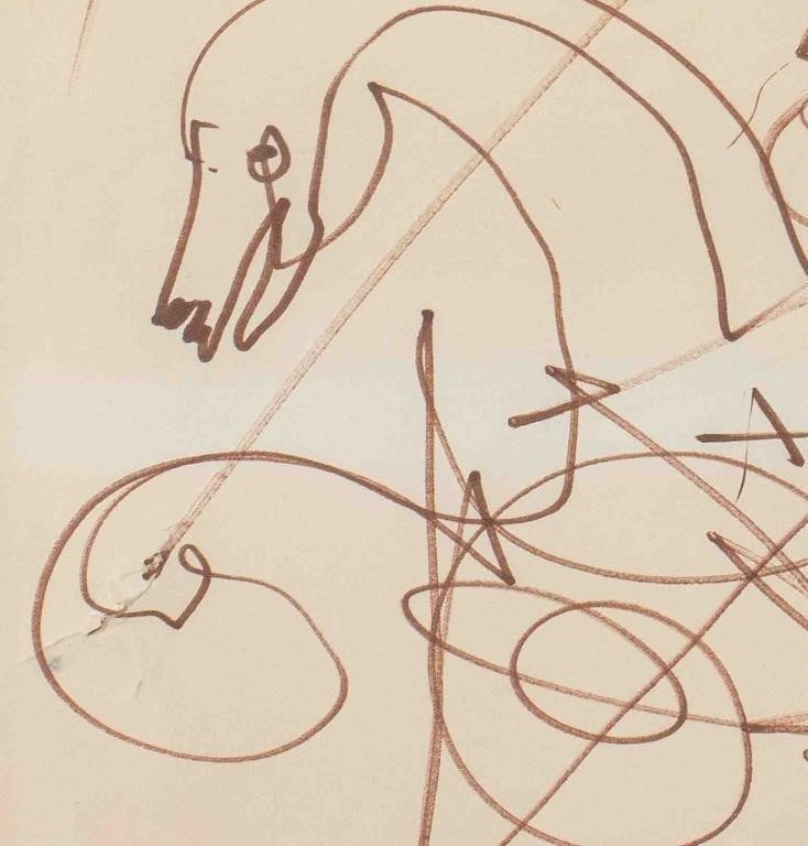 Salvador Dalí | Salvador Dali Ink Drawing on Paper (1973) | MutualArt