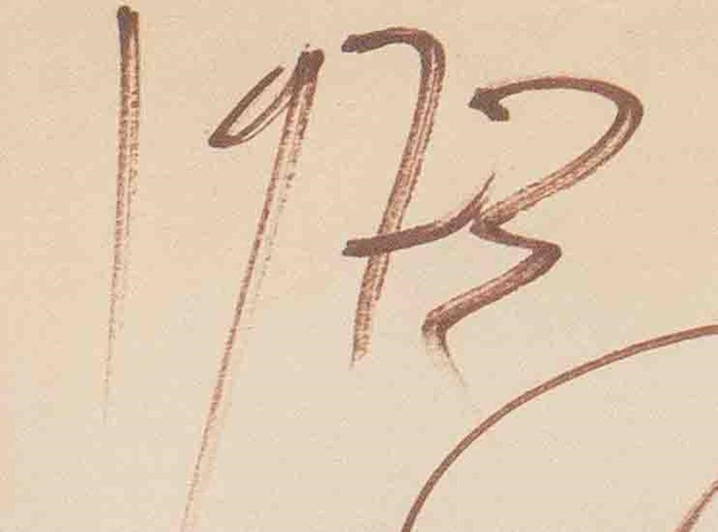 Salvador Dalí | Salvador Dali Ink Drawing on Paper (1973) | MutualArt