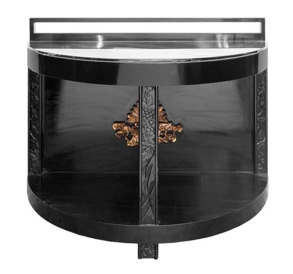 James Mont | James Mont Asian Manner Ebonized Console Table | MutualArt