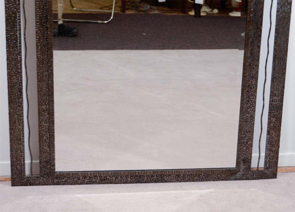 Edgar Brandt | Brandt Style Art Deco Iron Grape & Leaves Mirror | MutualArt