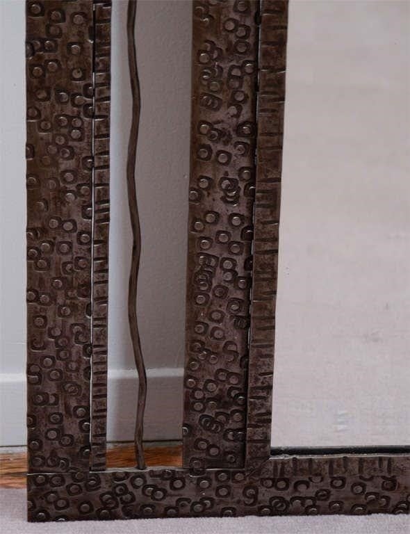 Edgar Brandt | Brandt Style Art Deco Iron Grape & Leaves Mirror | MutualArt