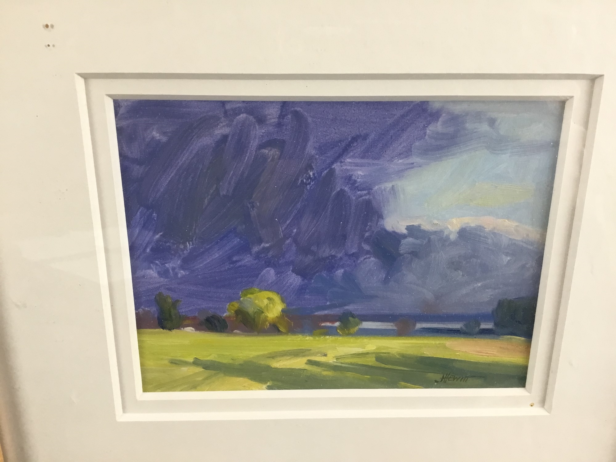 James Hewitt | ‘Passing Rain Gt Totham’ and similar landscape of an ...