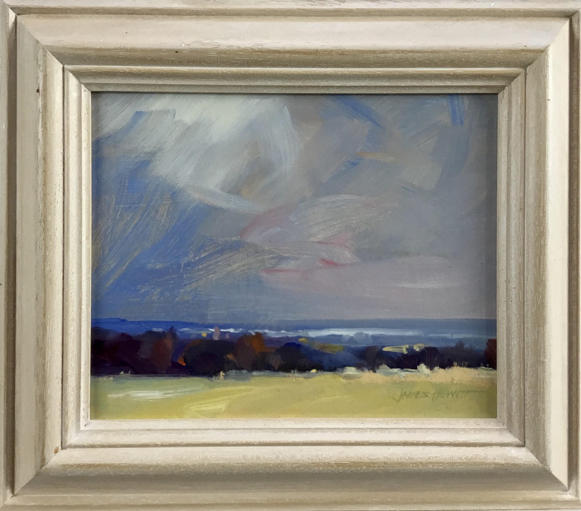 James Hewitt | ‘Passing Rain Gt Totham’ and similar landscape of an ...