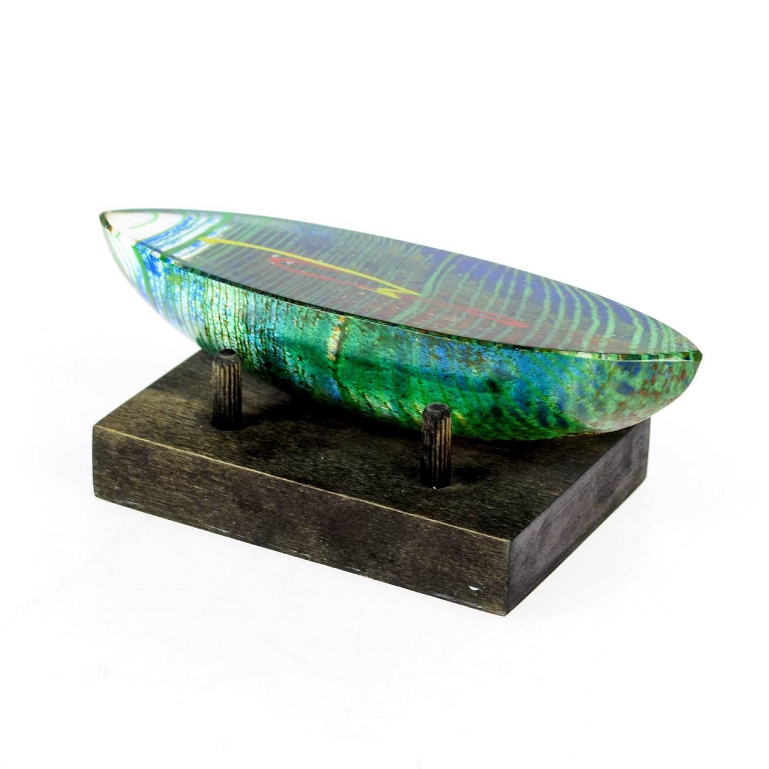 Bertil Vallien | Glass sculpture in the shape of a boat (1938) | MutualArt