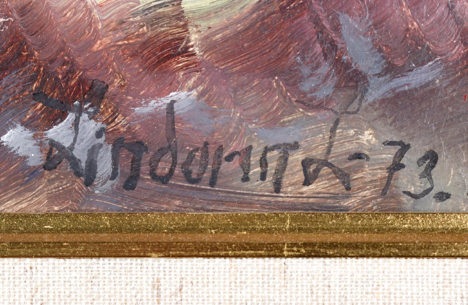 Lindorm Liljefors | Motif of hunting dog (1973) | MutualArt