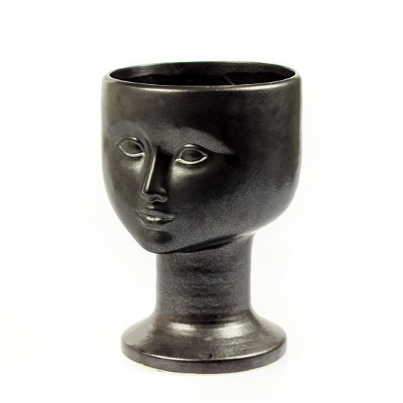 Lisa Larson | Pot made of partially glazed stoneware. | MutualArt