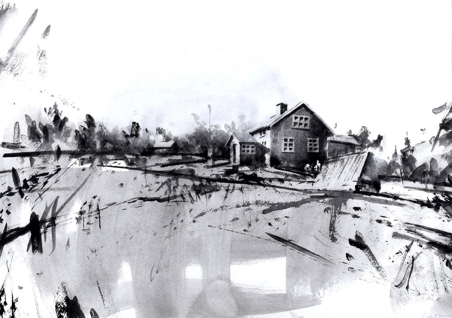 Lars A. Persson | Motif of farm. | MutualArt