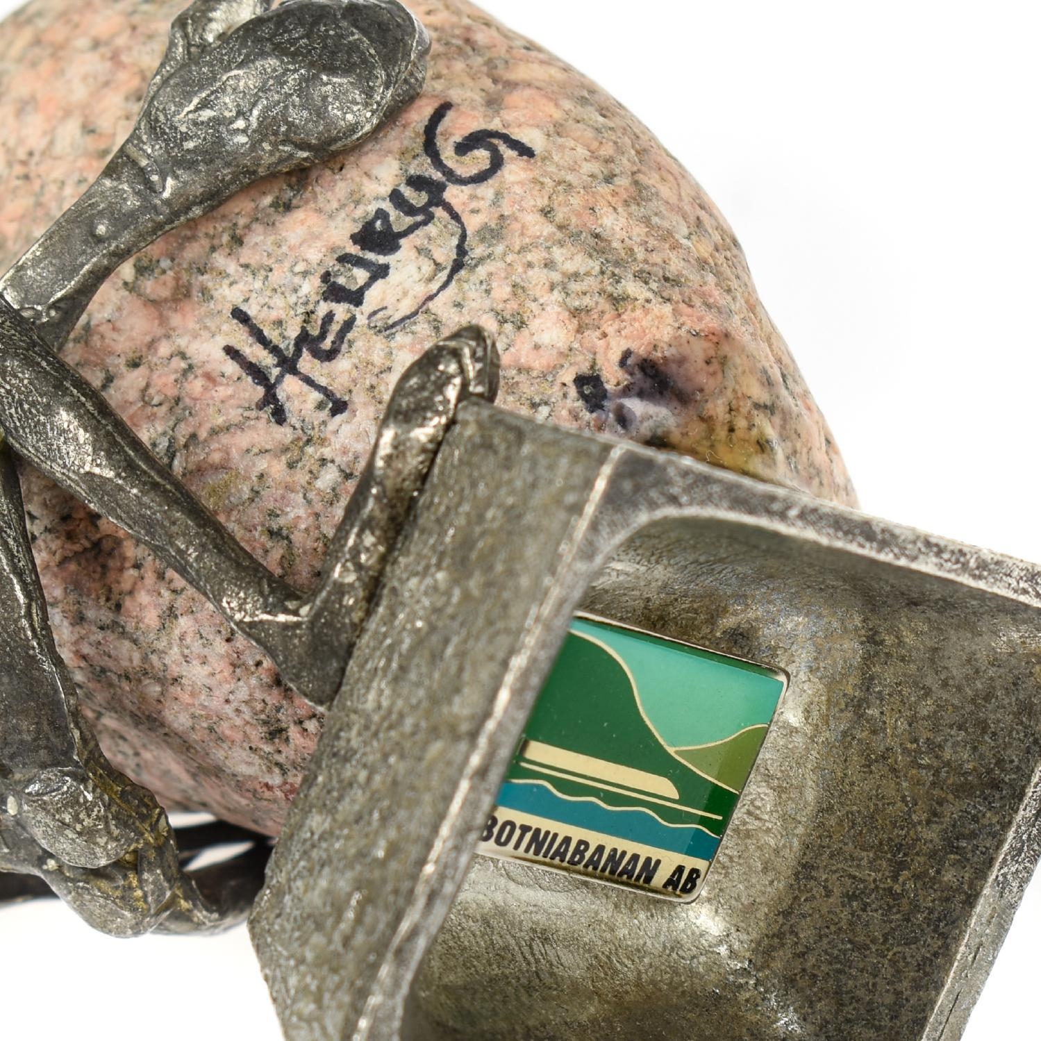 Henry Gustafsson | Sculpture made of tin and natural stone | MutualArt