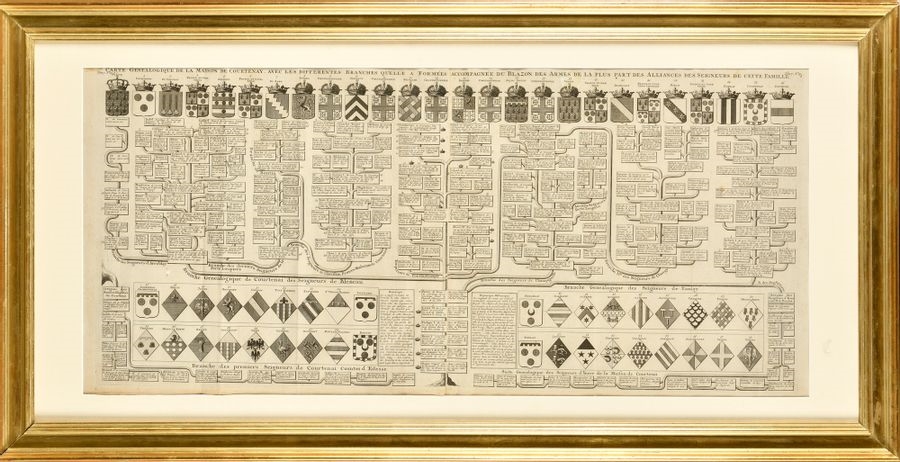 Henri Abraham Chatelain | Genealogical map of the House of Courtenay ...