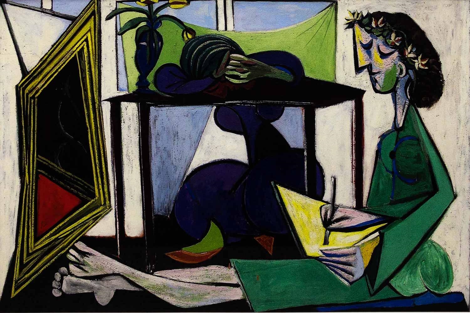 Picasso Pablo | Interior with Girl Drawing | Compare similar artworks ...