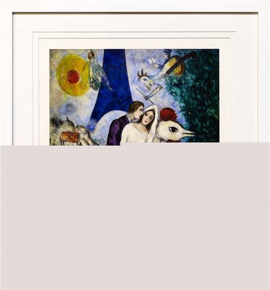 Marc Chagall | Bride and Groom of the Eiffel Tower | MutualArt