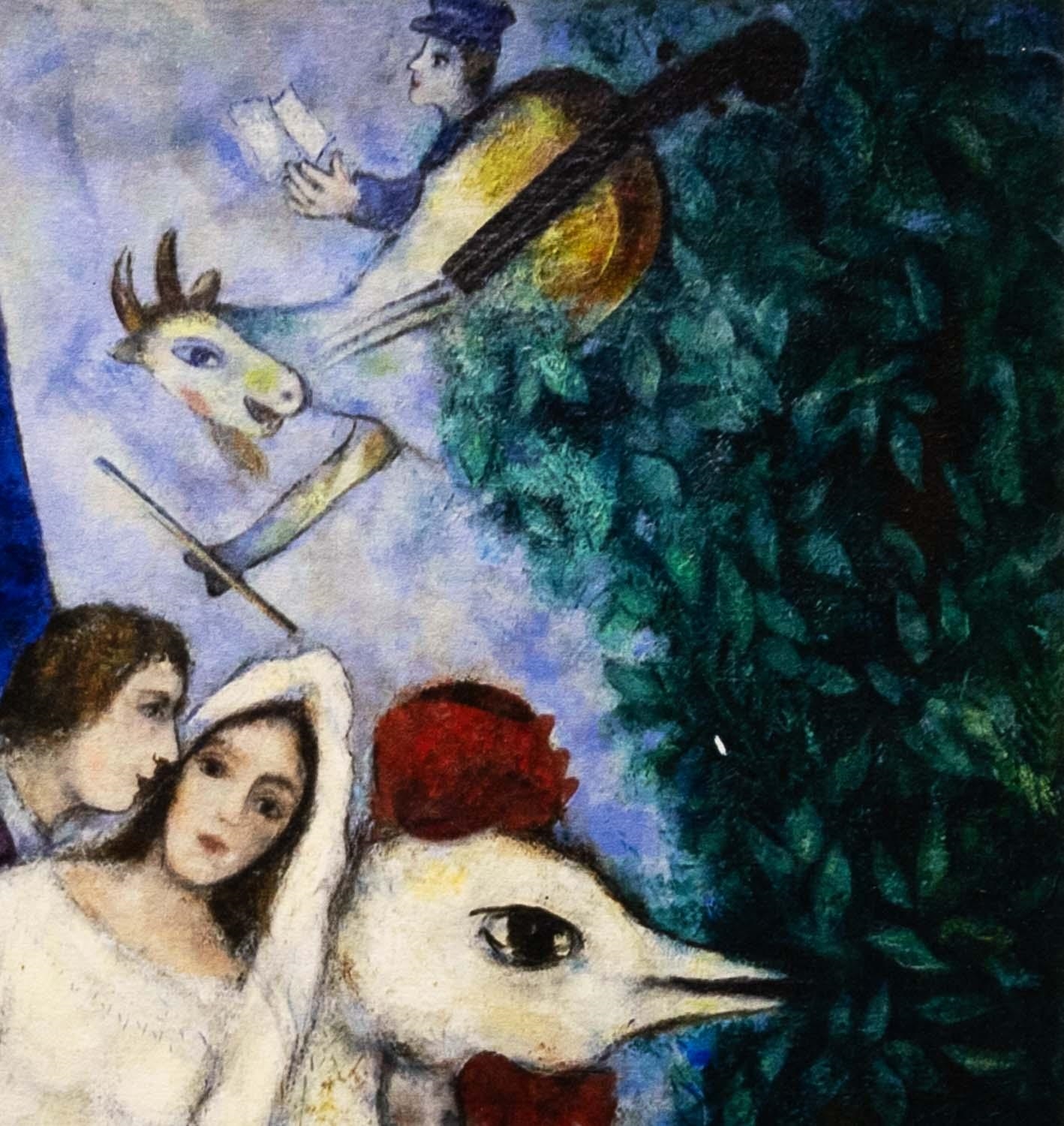 Marc Chagall | Bride and Groom of the Eiffel Tower | MutualArt