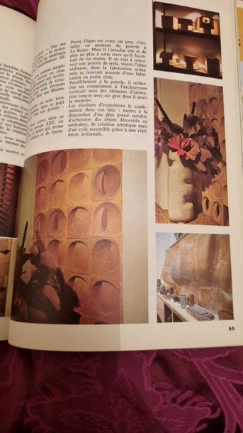 Pierre Digan | Claustra made of 24 openwork tiles in raw sandstone ...