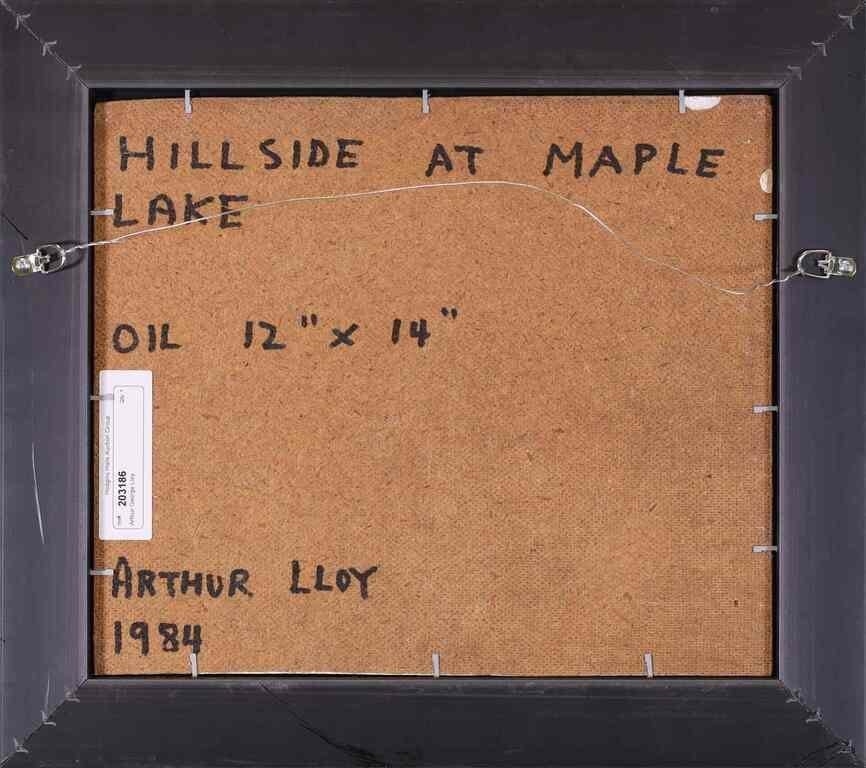 Arthur Lloy | HILLSIDE AT MAPLE LAKE; 1984 (1984) | MutualArt