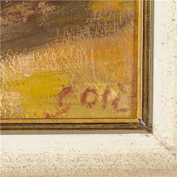 Anton Gold | Still life with yellow and red chrysanthemums in a glass ...