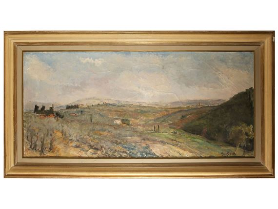 Ugo Pignotti | Florentine hills 1954 | MutualArt
