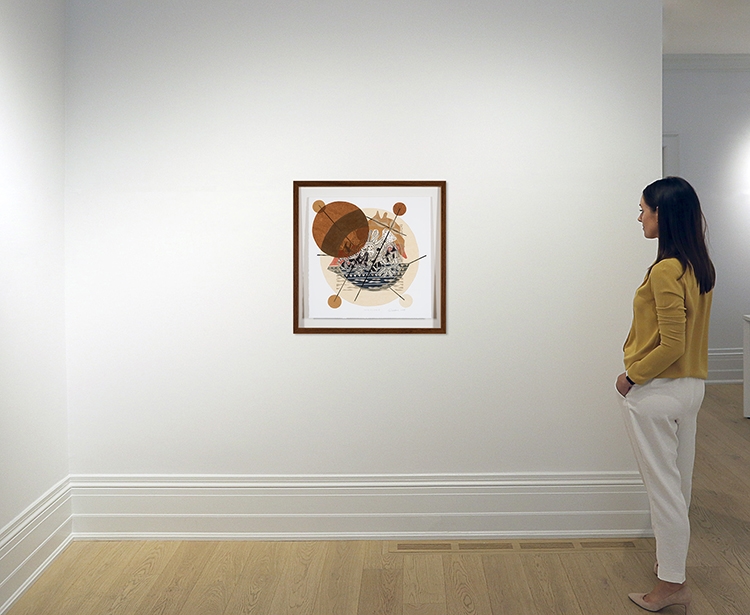 René Derouin | Petite éclipse V (2014) | MutualArt