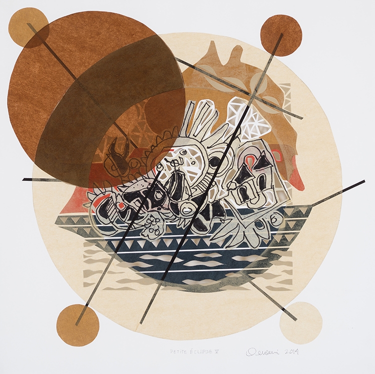 René Derouin | Petite éclipse V (2014) | MutualArt