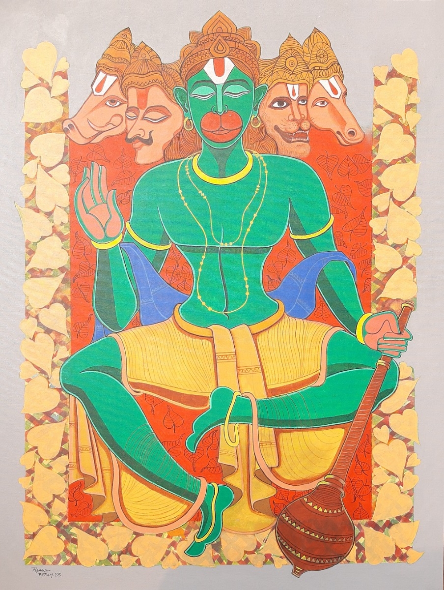 Ramana Peram | Panchmukhi Hanuman | MutualArt