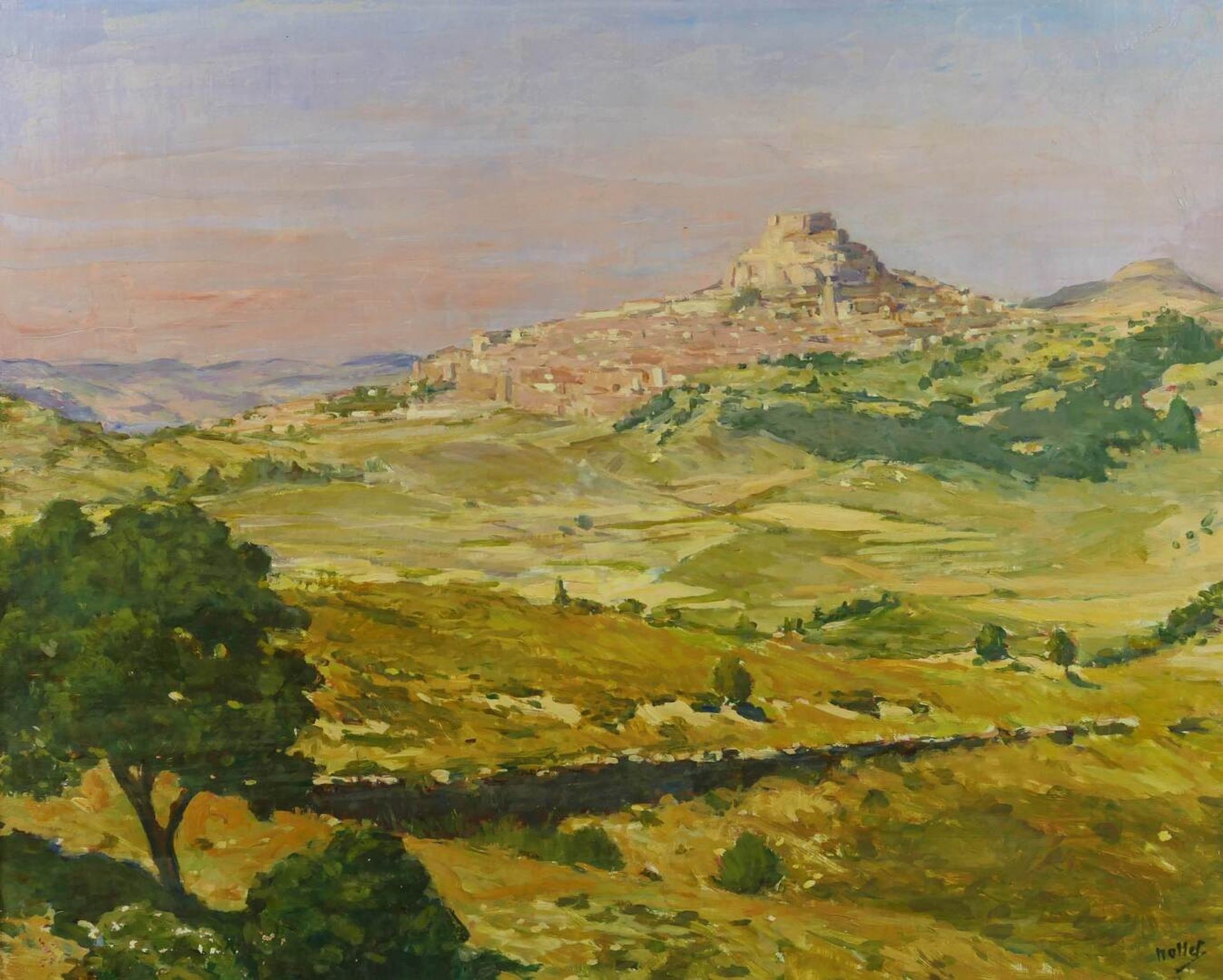 Paul Nollet | Paysage de Morella en Espagne | MutualArt