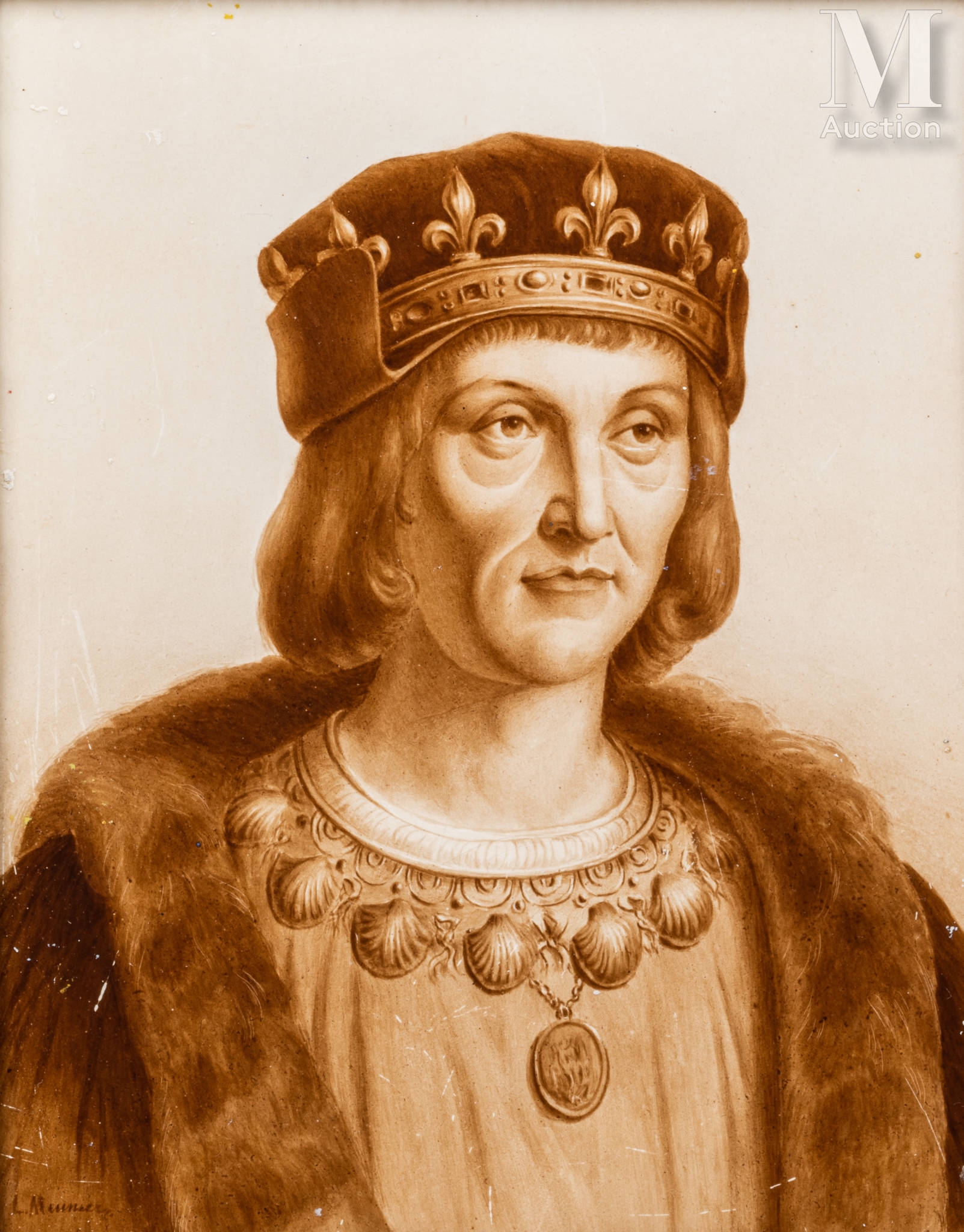 Léon Alphonse Meunier | Portrait de Louis XII, roi de France | MutualArt